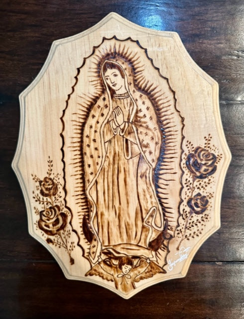 Buy St. Guadalupe in Pyrography | PRE-ORDER at Biordi Art Imports